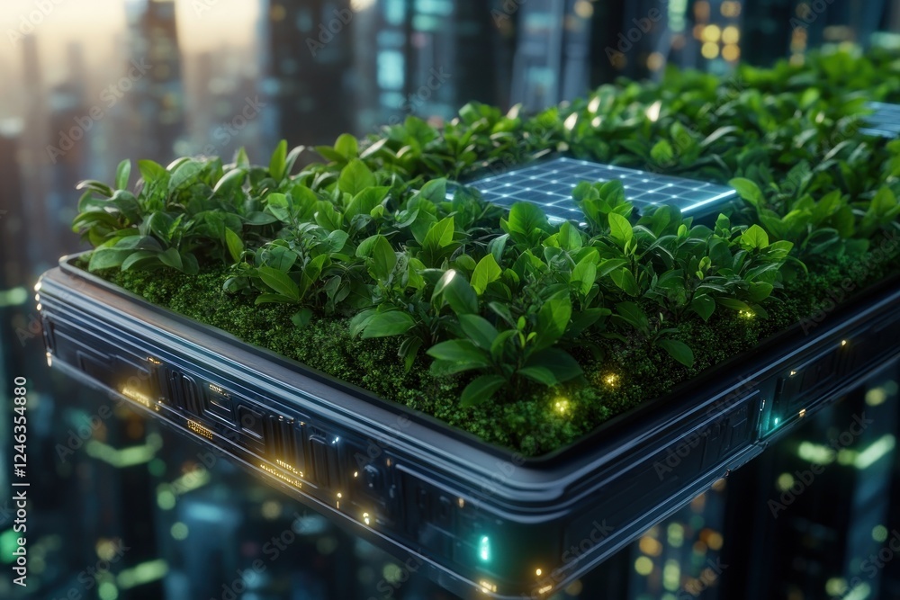 Explore a visionary Smart city with integrated solar roofs and vertical ...