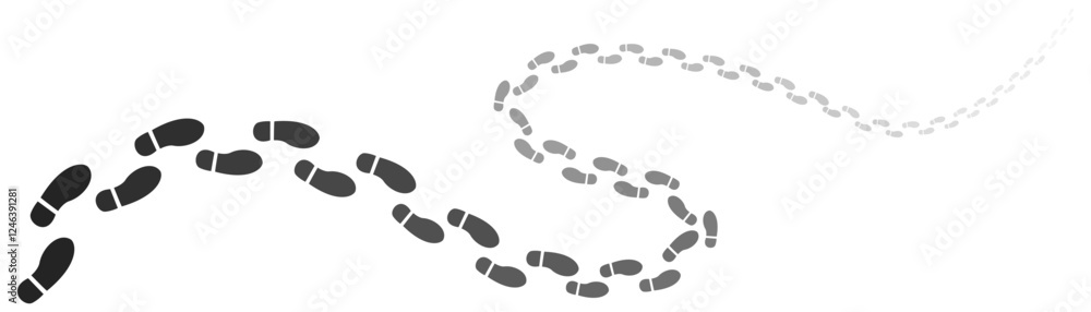Step footprints paths. footstep prints and shoe steps . shoe tread ...