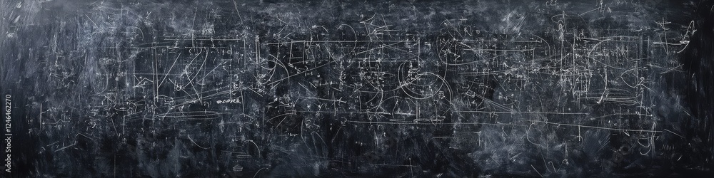 Explore the aesthetic appeal of math through a blackboard filled with ...