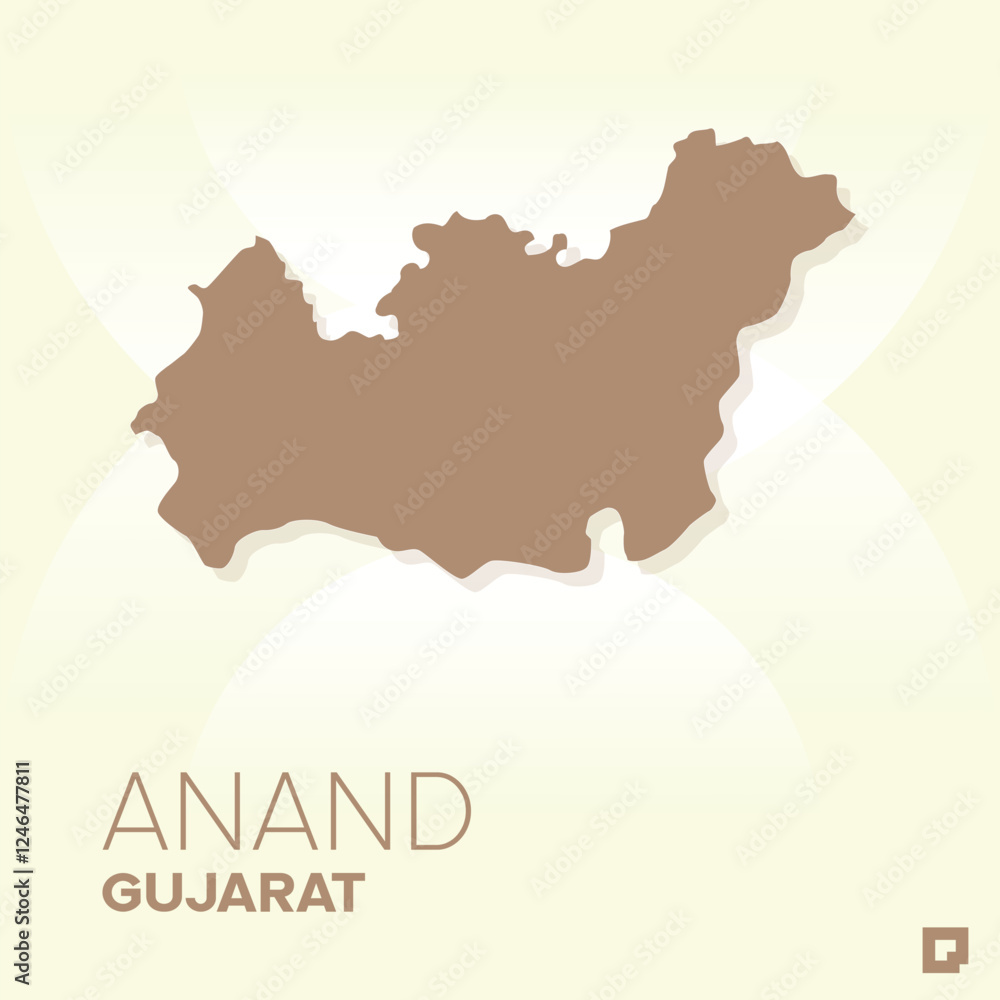 Anand vector map, Vector map of Anand, editable eps, AI files, Vector ...