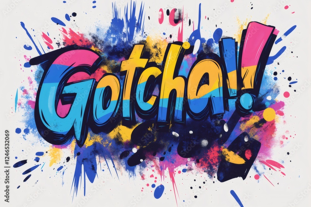 Graffiti lettering exploding with vibrant colors, featuring the word ...