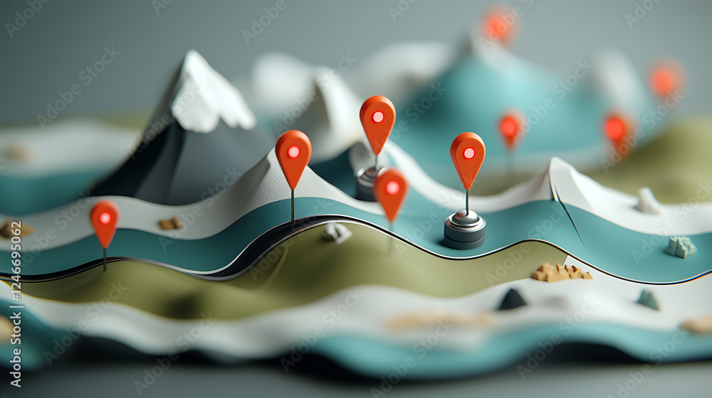 Exploring geographic data visualization techniques mountain landscape ...