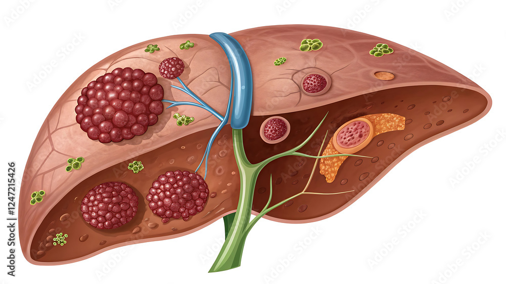 Stages of liver damage infographic medical scheme with arrows vector ...