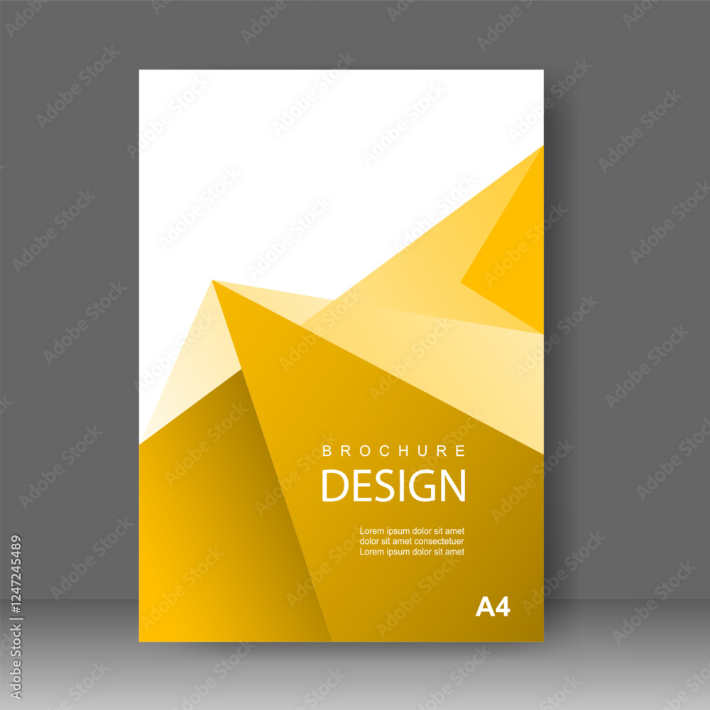 Book cover design modern technology style. Annual report. Brochure ...