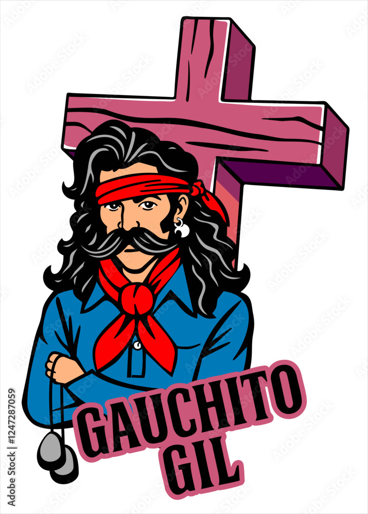 Gauchito Gil, folk religious figure from Argentina. Argentinian ...