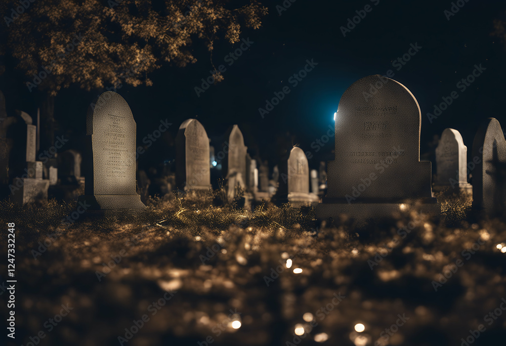 night tombstones graveyard cemetery horror background dead evil gothic ...