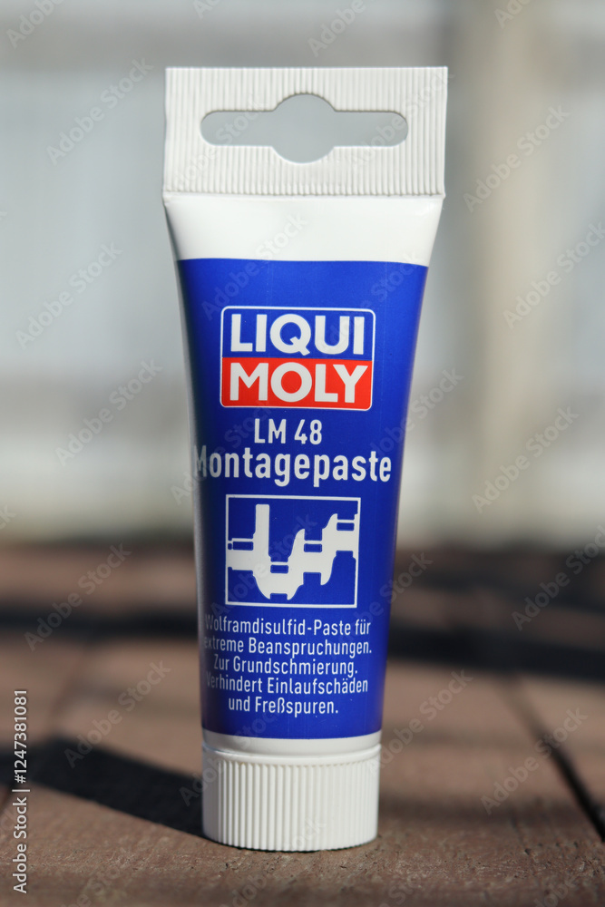 Liqui Moly assembly paste with gray molybdenum disulfide particles for ...
