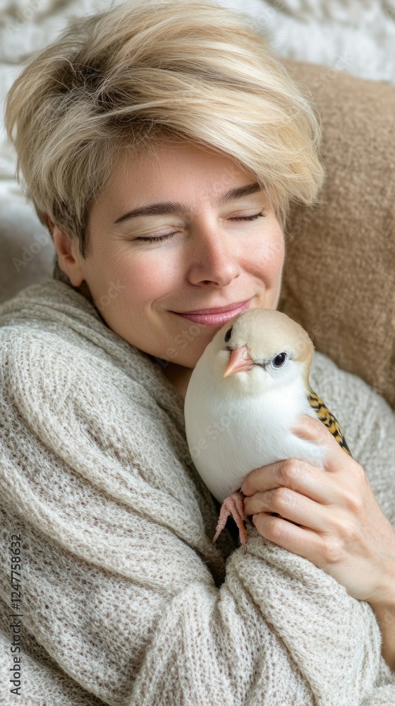 Make a predominant picture for a female relationship coach where a ...