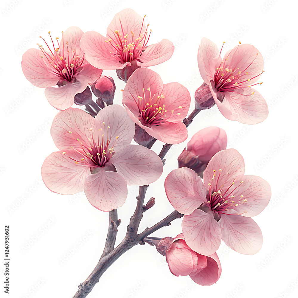 Lush cherry blossom tree scene high resolution hd picture Stock ...