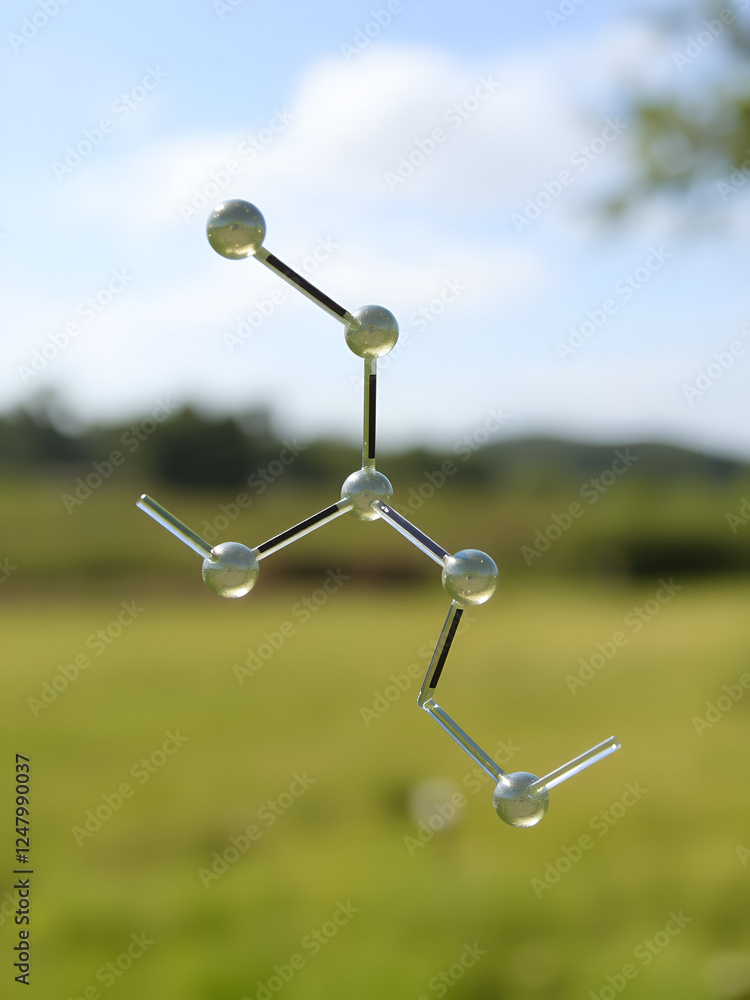 Dimethyl sulfoxide, DMSO, C2H6OS molecule. It is an organosulfur ...
