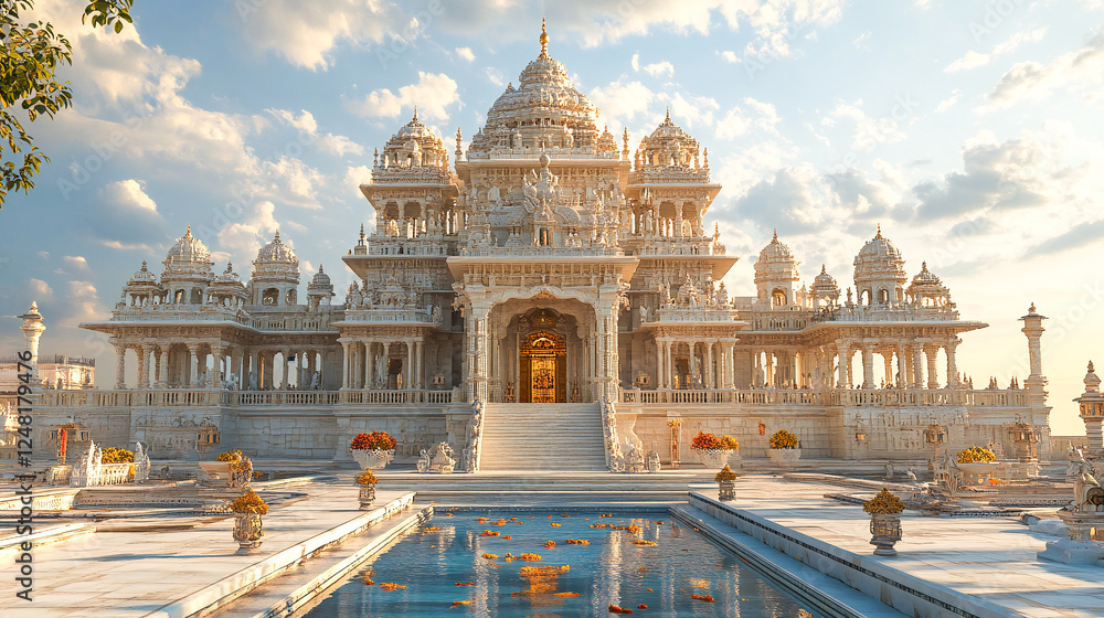 Famous Lord Krishna Temple In Dwarka. Known As Dwarkadhish Temple. It ...