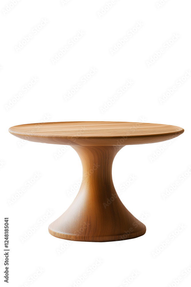 Wooden Cake Stand: Design, isolated on Transparent white Background ...
