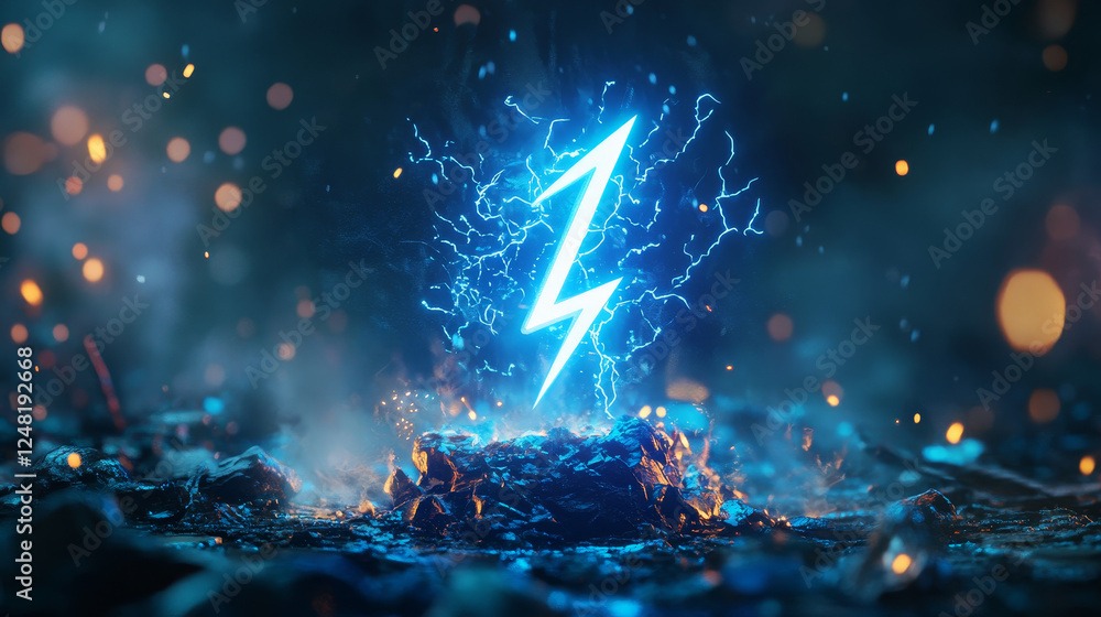 Lightnings game fill progress score or level animation frame from empty ...