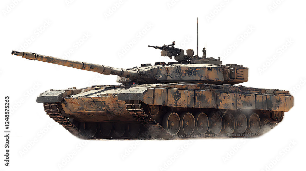 Fotografie Military Tank: Powerful main battle tank, armored vehicle ...