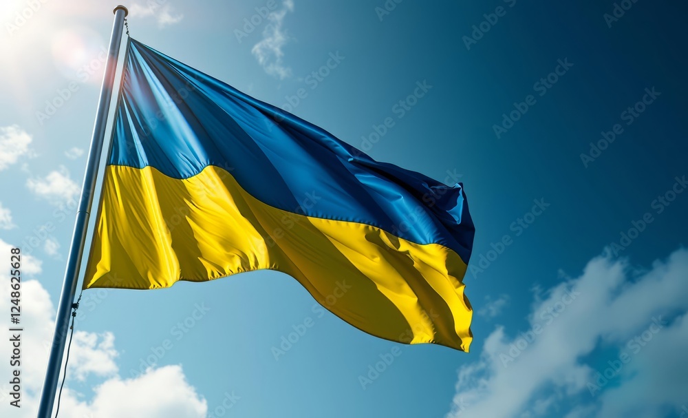 Ukraine flag photo high-quality image of ukraine flag waving ukraine ...