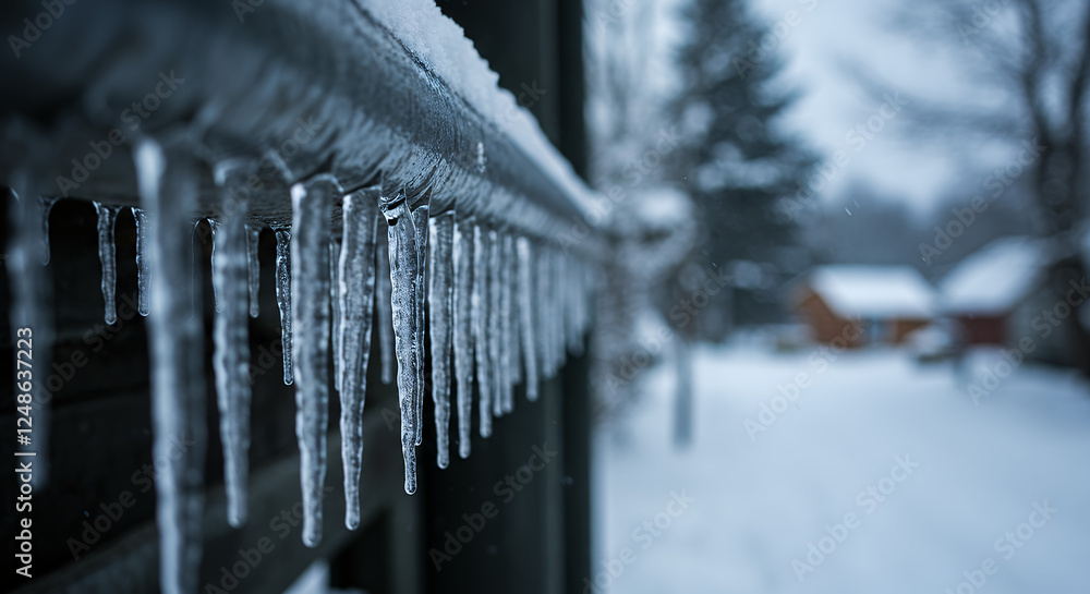 Frozen Beauty: Icicles on a Winter's Day - Capturing the Crisp Chill of ...