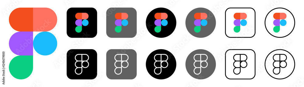 Figma logo, vector online interface development and prototyping service ...