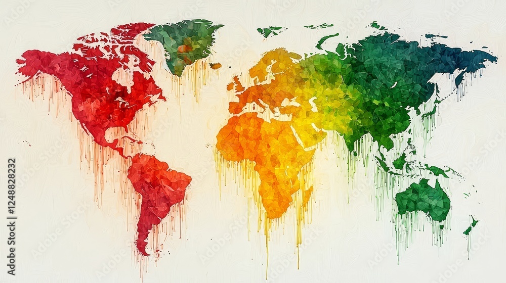 Ilustración de Stock Detailed Heatmap of Global Sentiment Analysis with ...