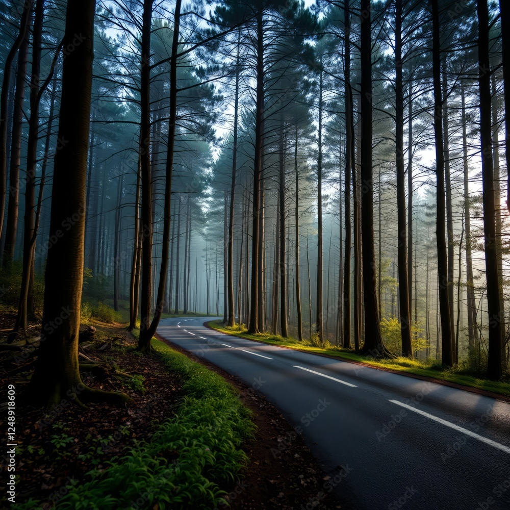 Windows 10 forest wallpaper 4k a road through a forestroad in the woods ...