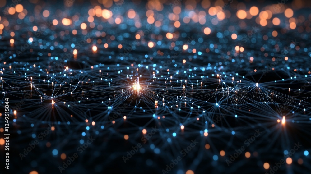 Connecting digital nodes in a global network map worldwide infographic ...