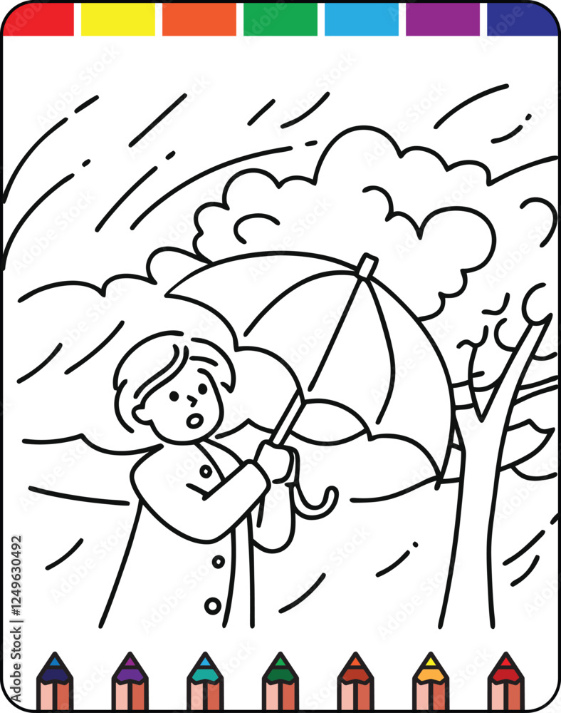 Earthquake Fun: Natural Disaster Coloring Page for Kids, Tornado ...