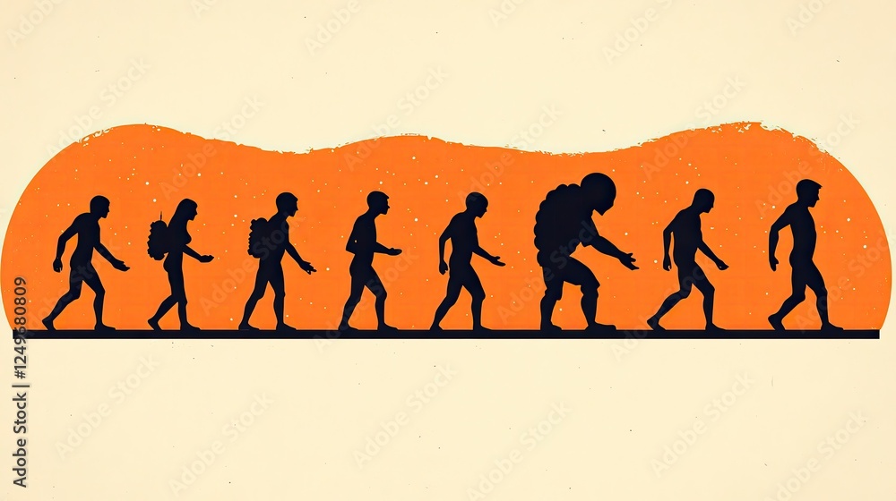 Evolution of Humanoid Figures Transitioning from Primitive to Modern ...