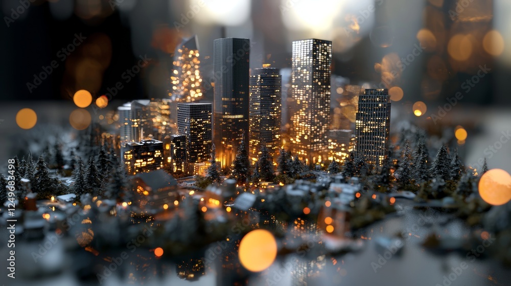 Interconnected buildings and infrastructure define this smart city ...