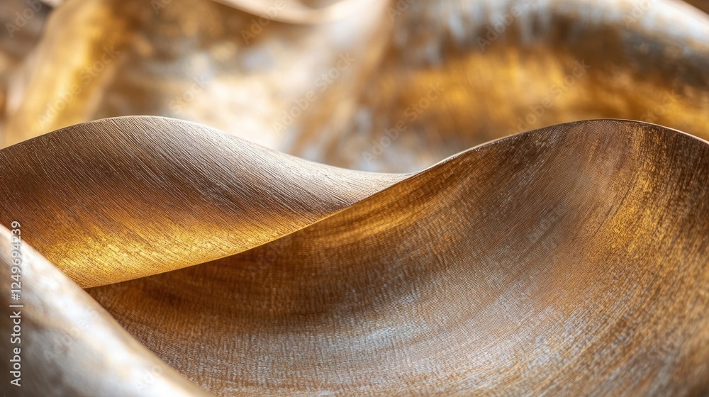 Matte brass metallic texture with a pearl gold finish, featuring a fine ...