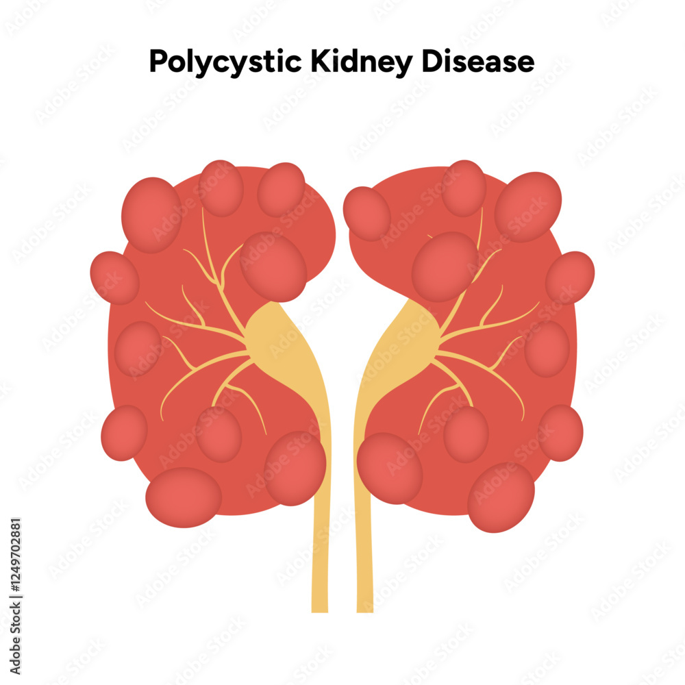 Kidney cysts polycystic urinary disease. Renal cysts of fluid in the ...