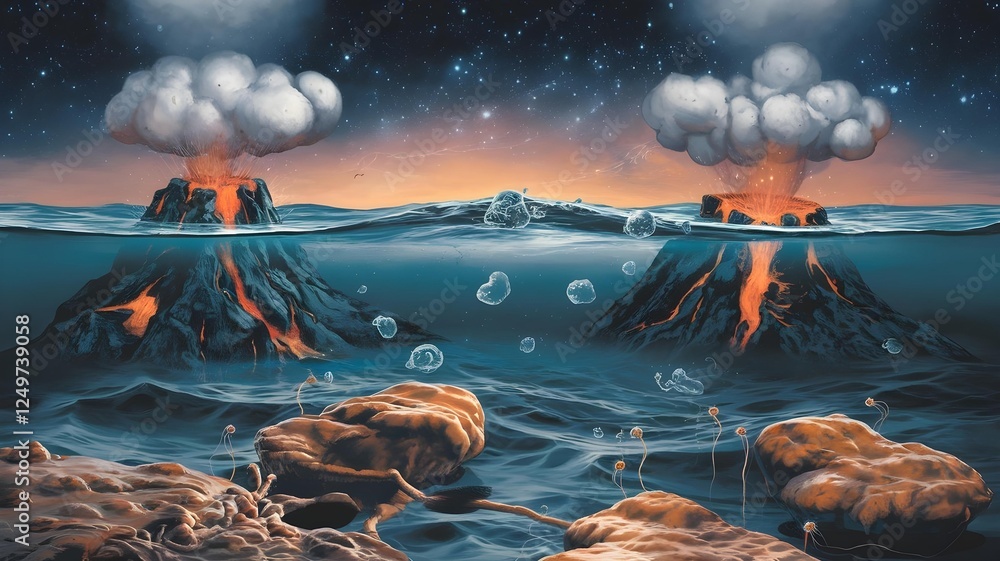 The origin of life in underwater hydrothermal vents,a primitive ...