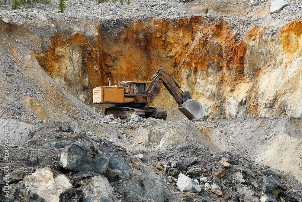 asbestos mine: Old Asbestos Mine Site Revealing Derelict Structures ...