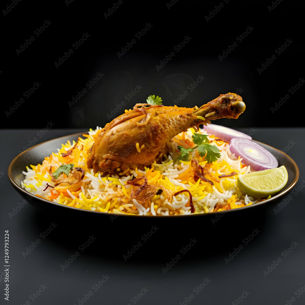 Ramadan Biryani Feast Flavorful Blend of Chicken and Fragrant Rice ...