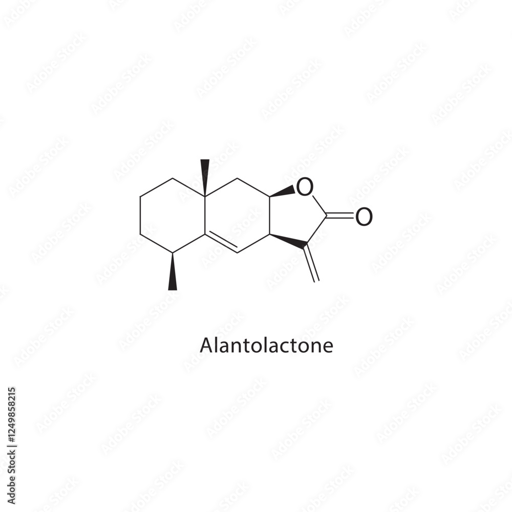 Alantolactone skeletal structure.Amino Acid compound schematic ...