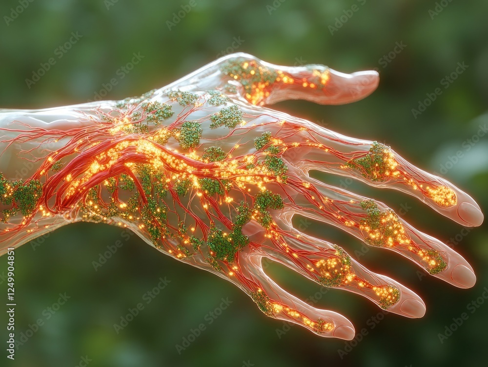 Carpal Tunnel Syndrome Anatomy Diagram with Median Nerve Flexor Tendons ...