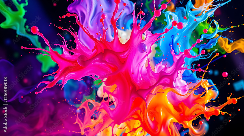 8K ultra HD desktop wallpaper background displaying dynamic colorful ...