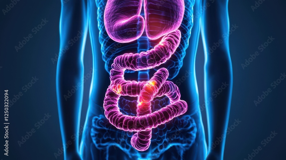 Exploring human digestive system anatomy medical visualization digital ...