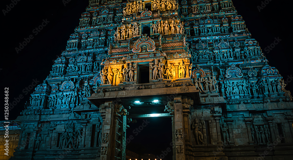 Стоковое фото «Temple Gateway to Divinity. Sri Ranganathaswamy Temple ...