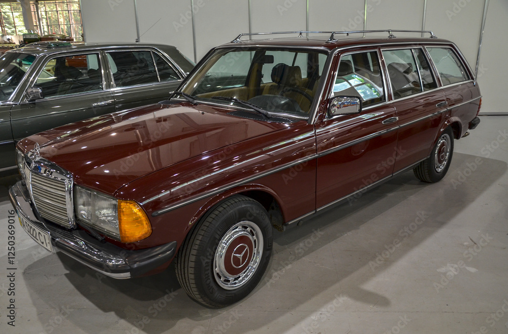 Classic Mercedes-Benz W123, wagon known for its robust build quality ...