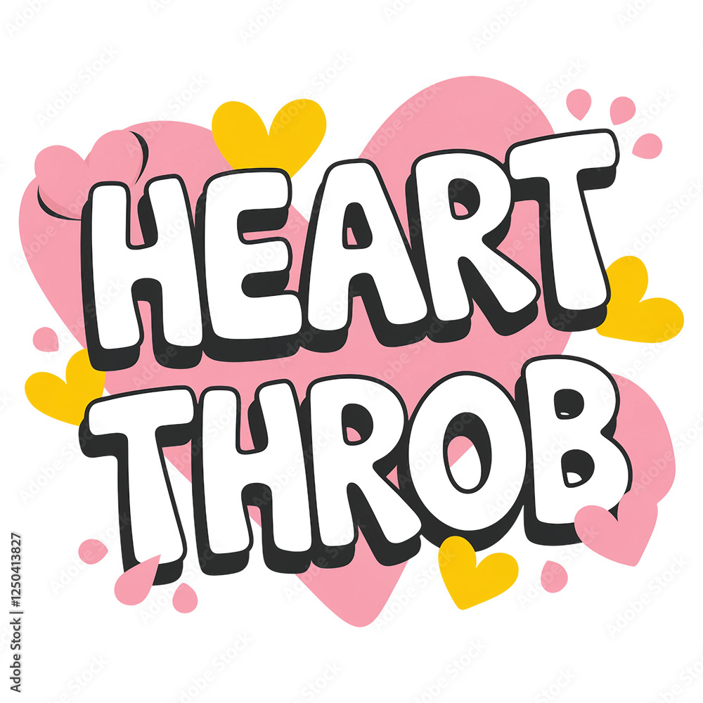 Heart throb, Valentine's Day retro, alphabet, font, vector, sign ...