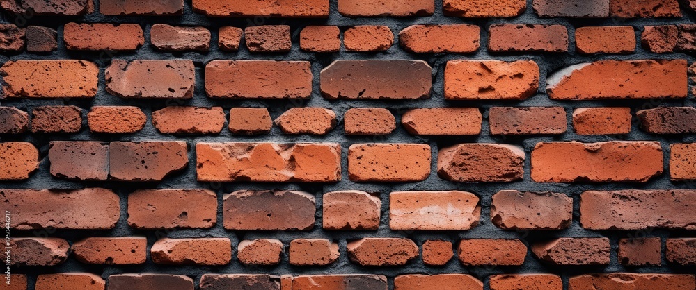 Rugged brick wall texture showcasing interlocking bricks in earthy ...