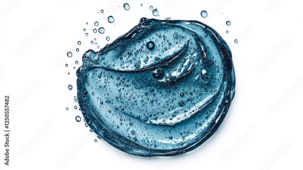 Liquid Exfoliator Swatch on White Background Showcasing Facial ...