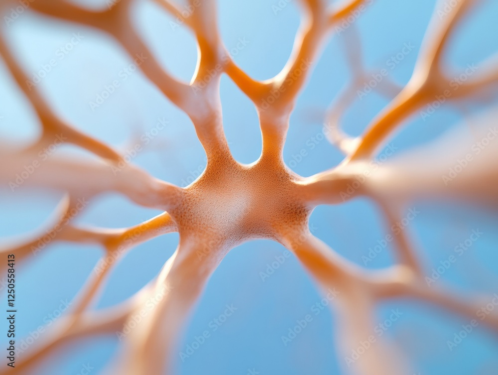 Fluid Organic Network Biodesign Visualization of Underground Root ...