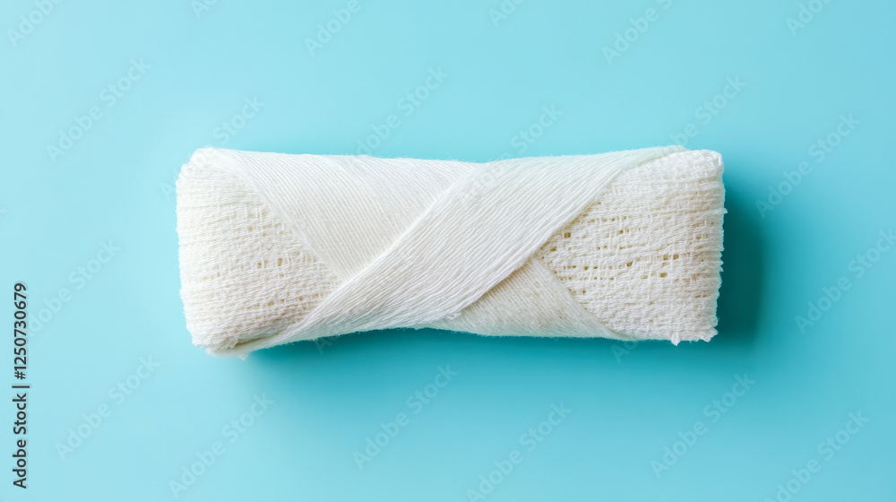 Trauma bandaging technique, first aid medical emergency. Vector people ...