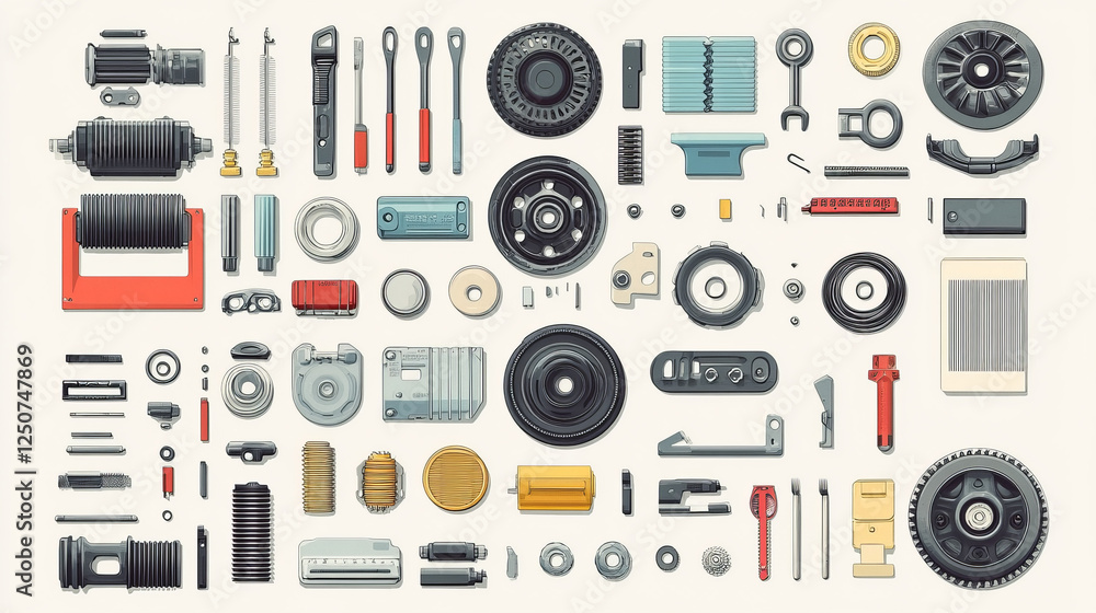 Car spare parts service, maintenance retro posters. Fuel, oil and air ...