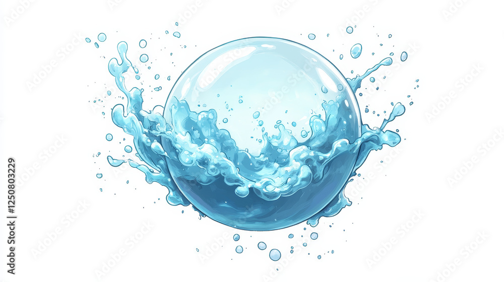 Soap bubble burst effect animated sprite, transparent bubble explosion ...