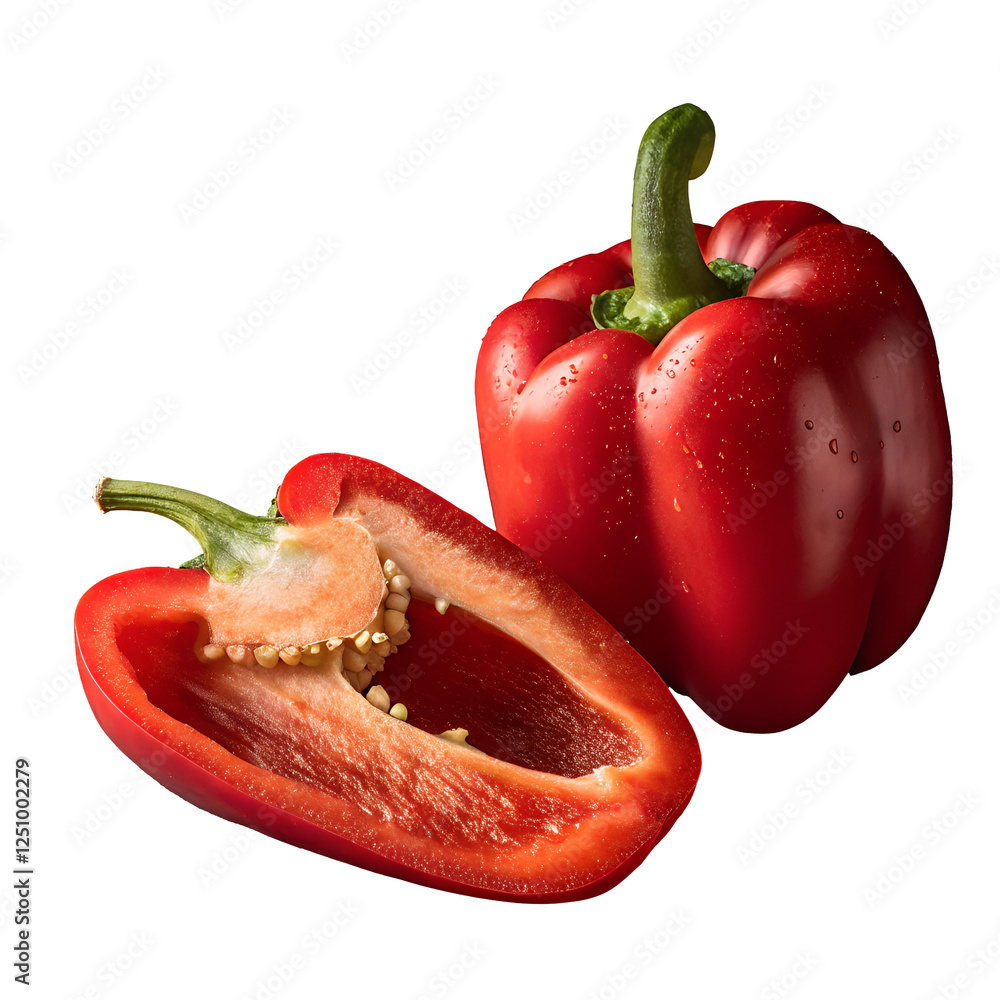 red chilli pepper capsicum png transparent background capsicum slices ...