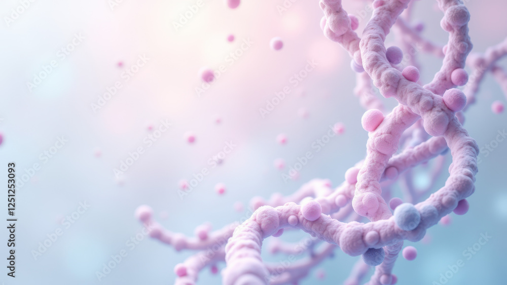This is an artistic representation of a human insulin molecule with a ...