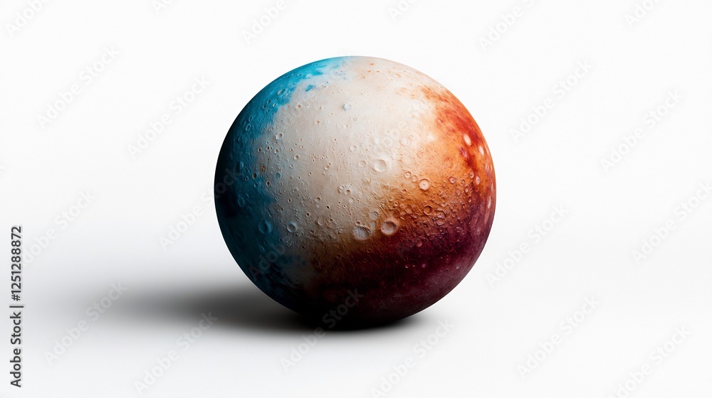 High Resolution Image of Pluto Revealing Its True Colors and Unique ...