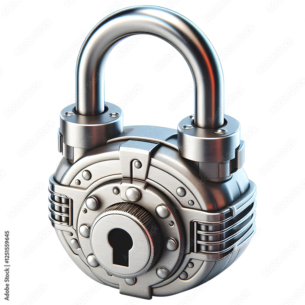 Metallic chrome lock png padlock png solid lock png private lock png ...