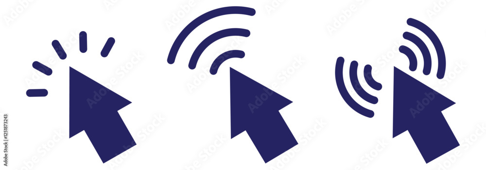 Computer mouse click cursor icons. loading icons. Cursor icon set ...